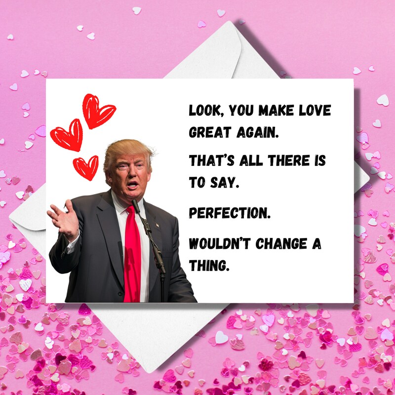 Trump Cards Valentine - Etsy