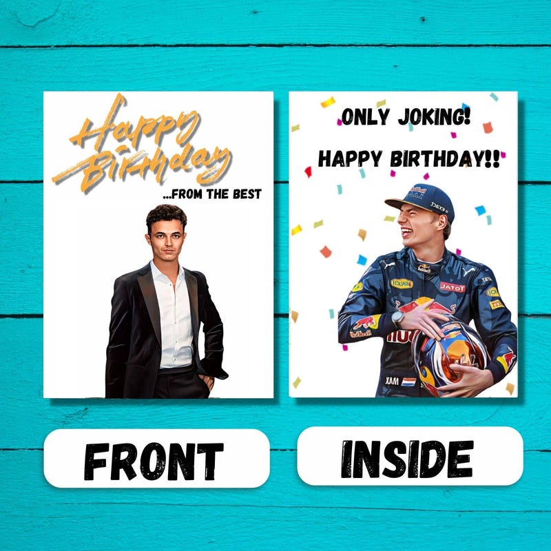 Formula 1 Happy Birthday - Etsy