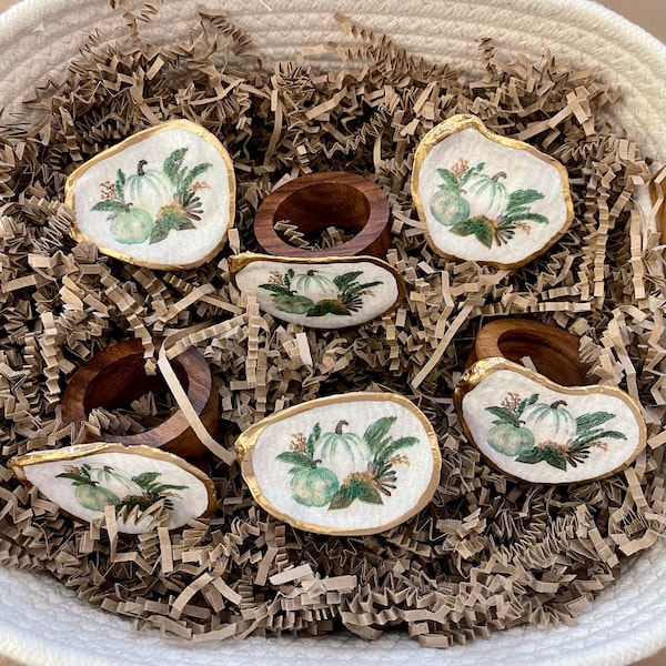 Oyster Napkin Rings - Etsy