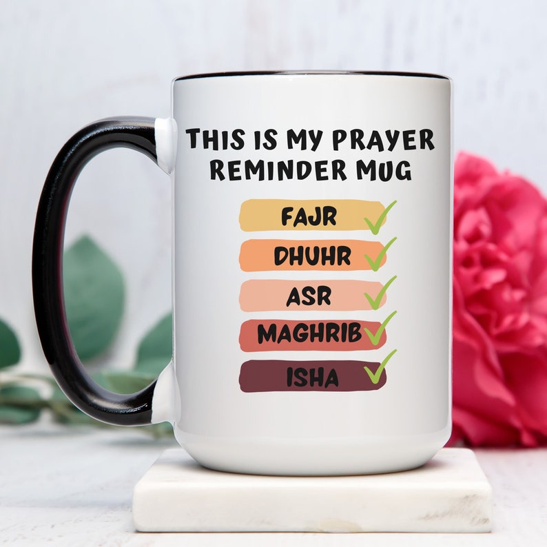 Prayer Reminder Mug, Islamic Mug, Muslim Coffee Mug, Gift for Muslim ...