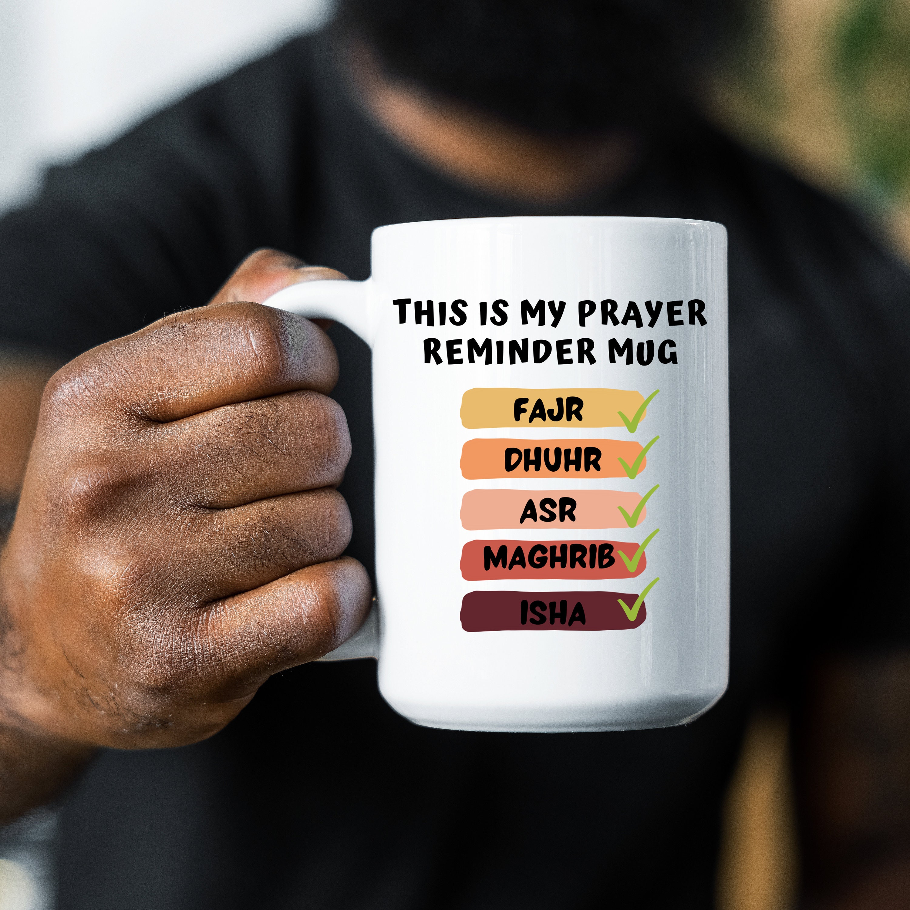 Prayer Reminder Mug, Islamic Mug, Muslim Coffee Mug, Gift for Muslim ...
