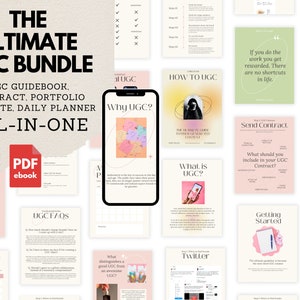 UGC Creator Bundle: UGC Contract, Portfolio, Email Pitch, Planner, Content Creator Starter Pack ...
