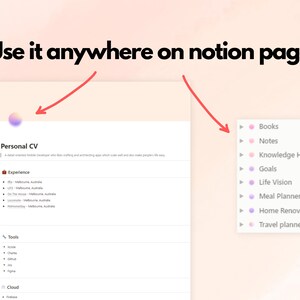 Notion Icons - Digital Sticker Pack PNG for Life Planner, Notion Template, Digital Planner ...