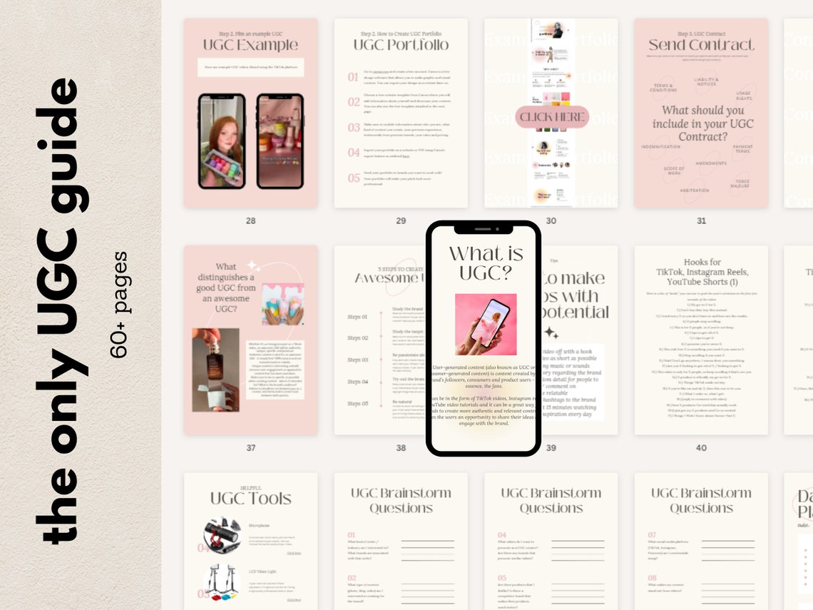 UGC Creator Bundle: UGC Contract Portfolio Email Pitch - Etsy