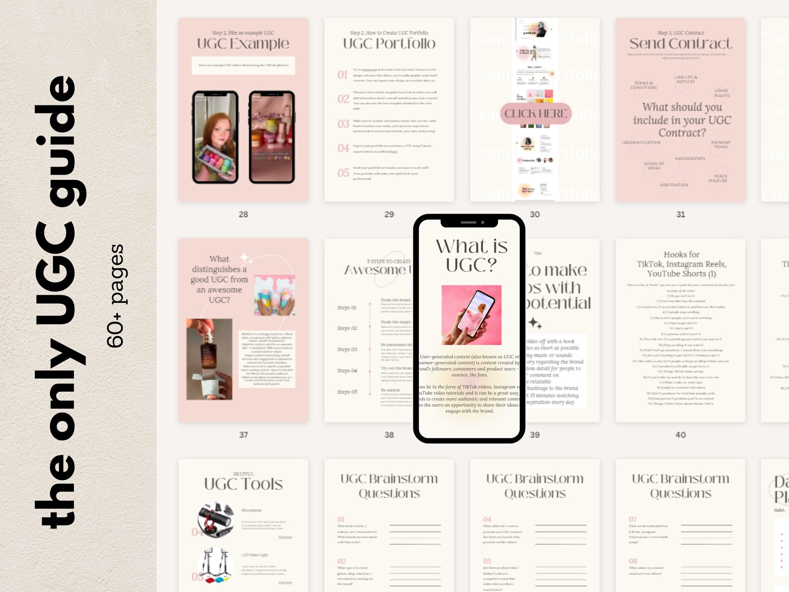 UGC Creator Bundle: UGC Contract, Portfolio, Email Pitch, Planner ...
