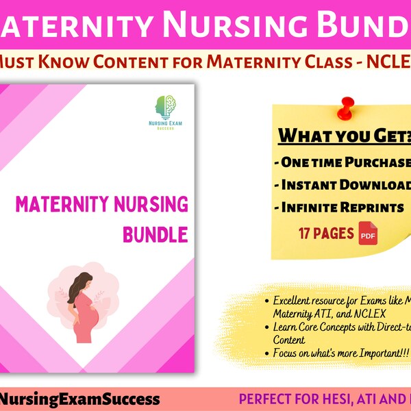 Maternity Study Guide - Etsy