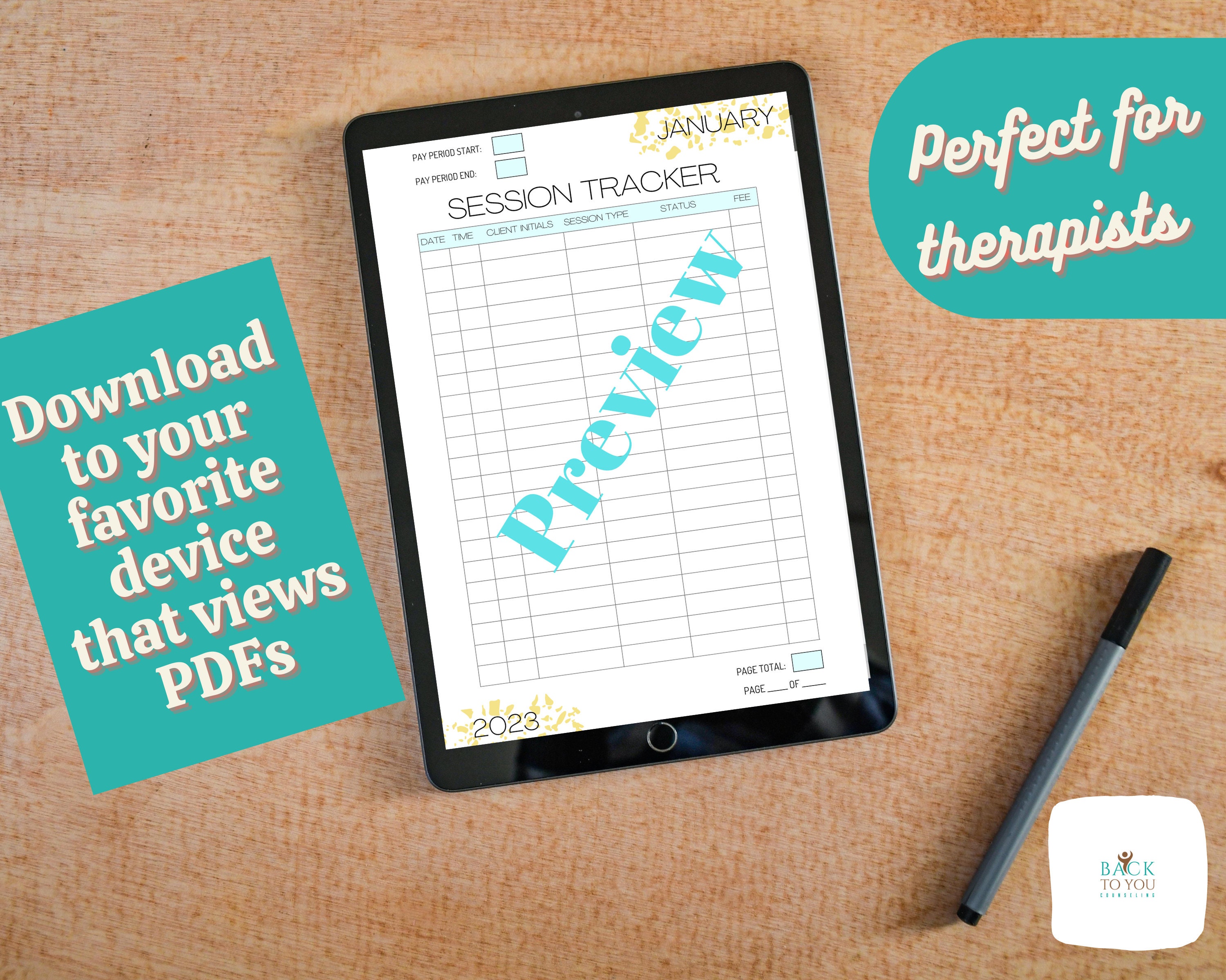 Session Tracker for Mental Health Therapists and Social Workers - Etsy