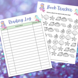 Mermaid Reading Log | Kids Reading Log | Summer Reading Tracker ...