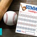 Summer Baseball Reading Chart | Reading Reward Chart | Summer Reading ...