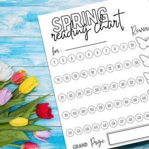 Spring Bird Reading Chart | Spring Reading Reward Chart | Spring ...
