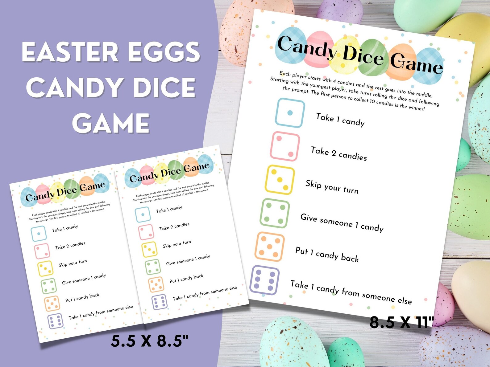 Candy Dice Game | Party Game | Kid's Party Game | Candy Game | Birthday ...