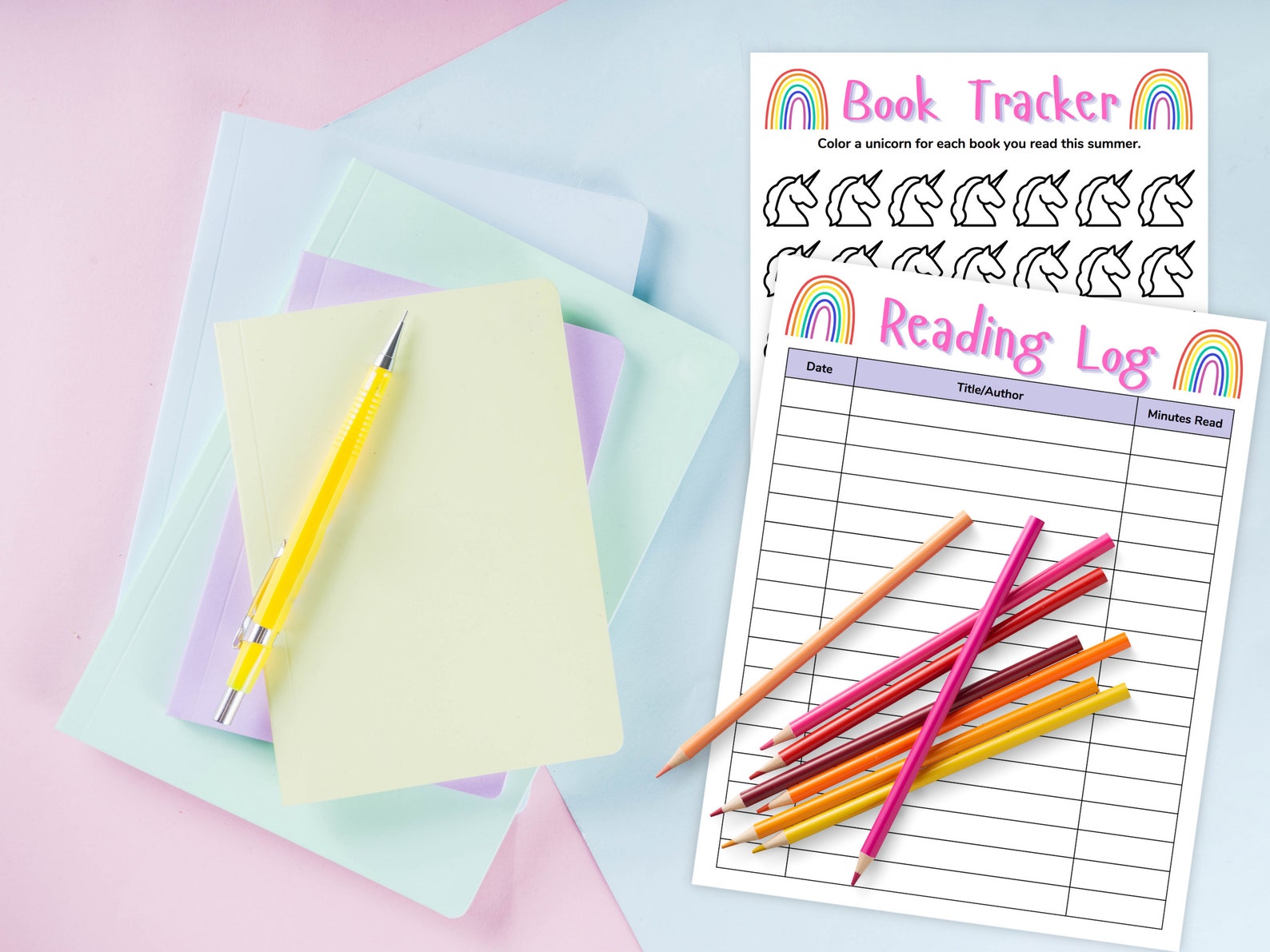 Unicorn Reading Log | Kids Reading Log | Summer Reading Tracker | Book ...