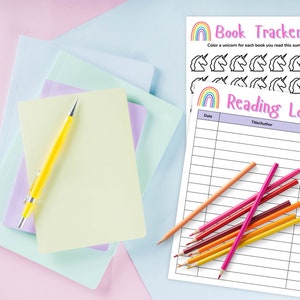 Unicorn Reading Log | Kids Reading Log | Summer Reading Tracker | Book ...