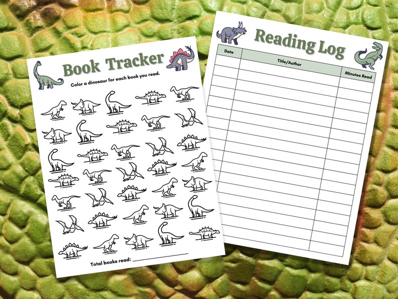 Dinosaur Reading Log | Kids Reading Log | Summer Reading Chart ...