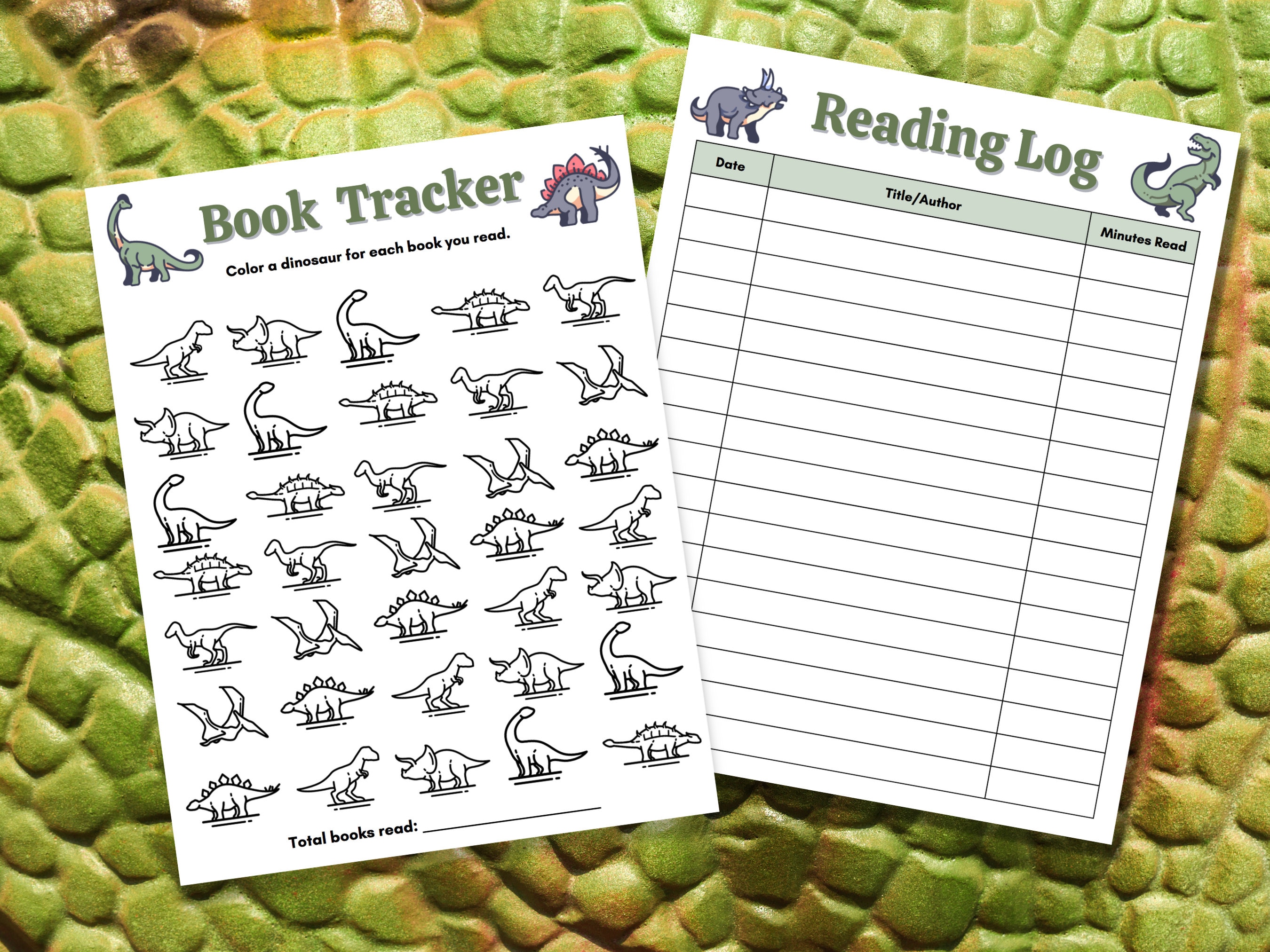 Dinosaur Reading Log | Kids Reading Log | Summer Reading Chart ...