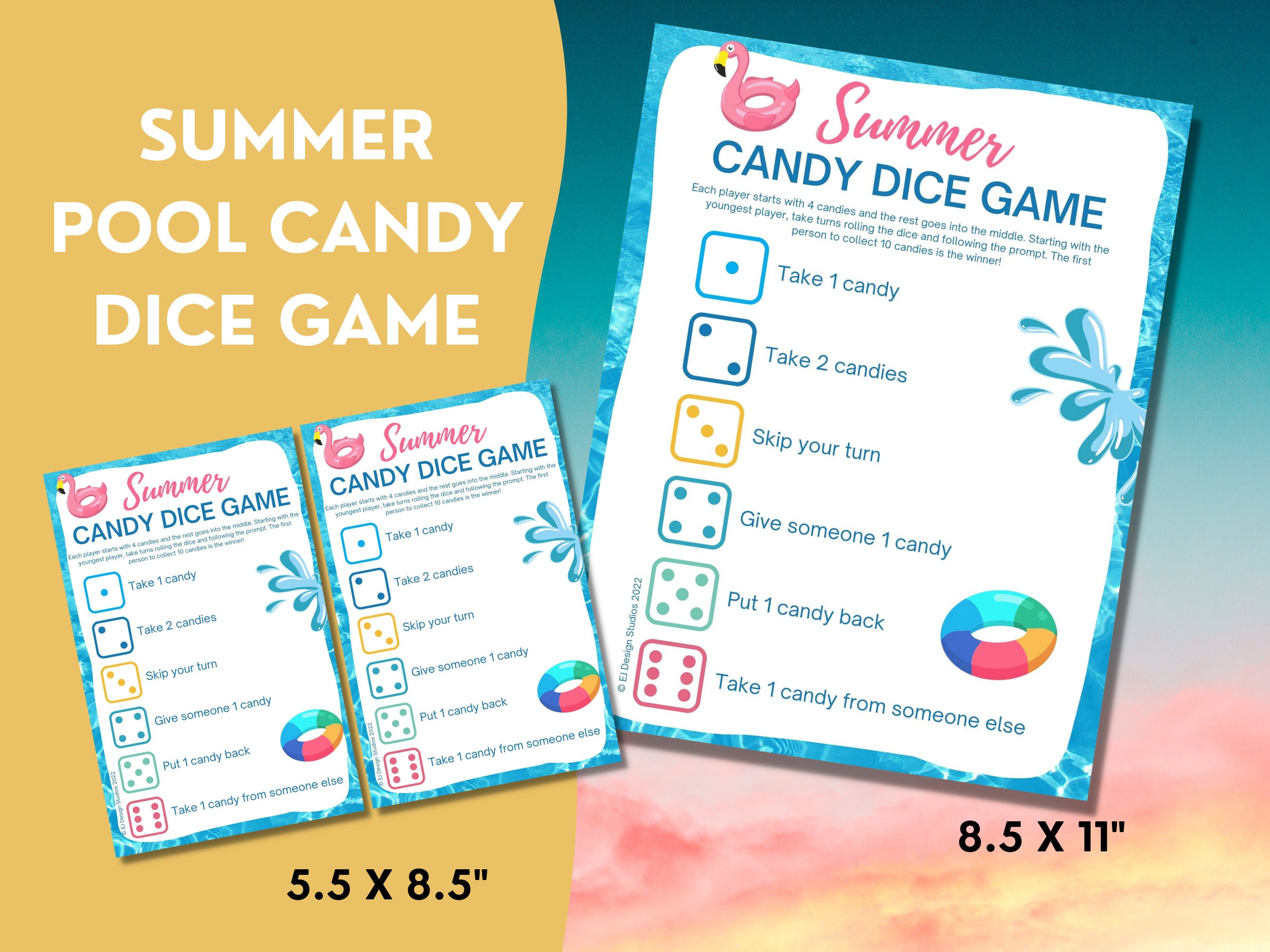 Candy Dice Game | Party Game | Kid's Party Game | Candy Game | Birthday ...