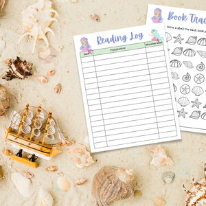 Mermaid Reading Log | Kids Reading Log | Summer Reading Tracker ...
