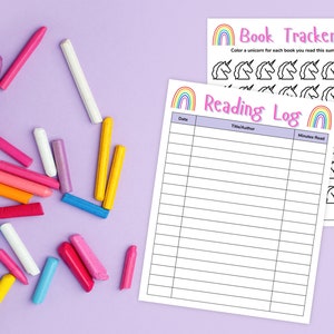 Unicorn Reading Log | Kids Reading Log | Summer Reading Tracker | Book ...