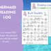 Mermaid Reading Log: Kids' Summer Book Tracker (PDF) - Etsy