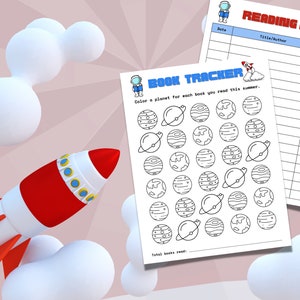 Outer Space Kids Reading Log: Summer Book Tracker (PDF) - Etsy