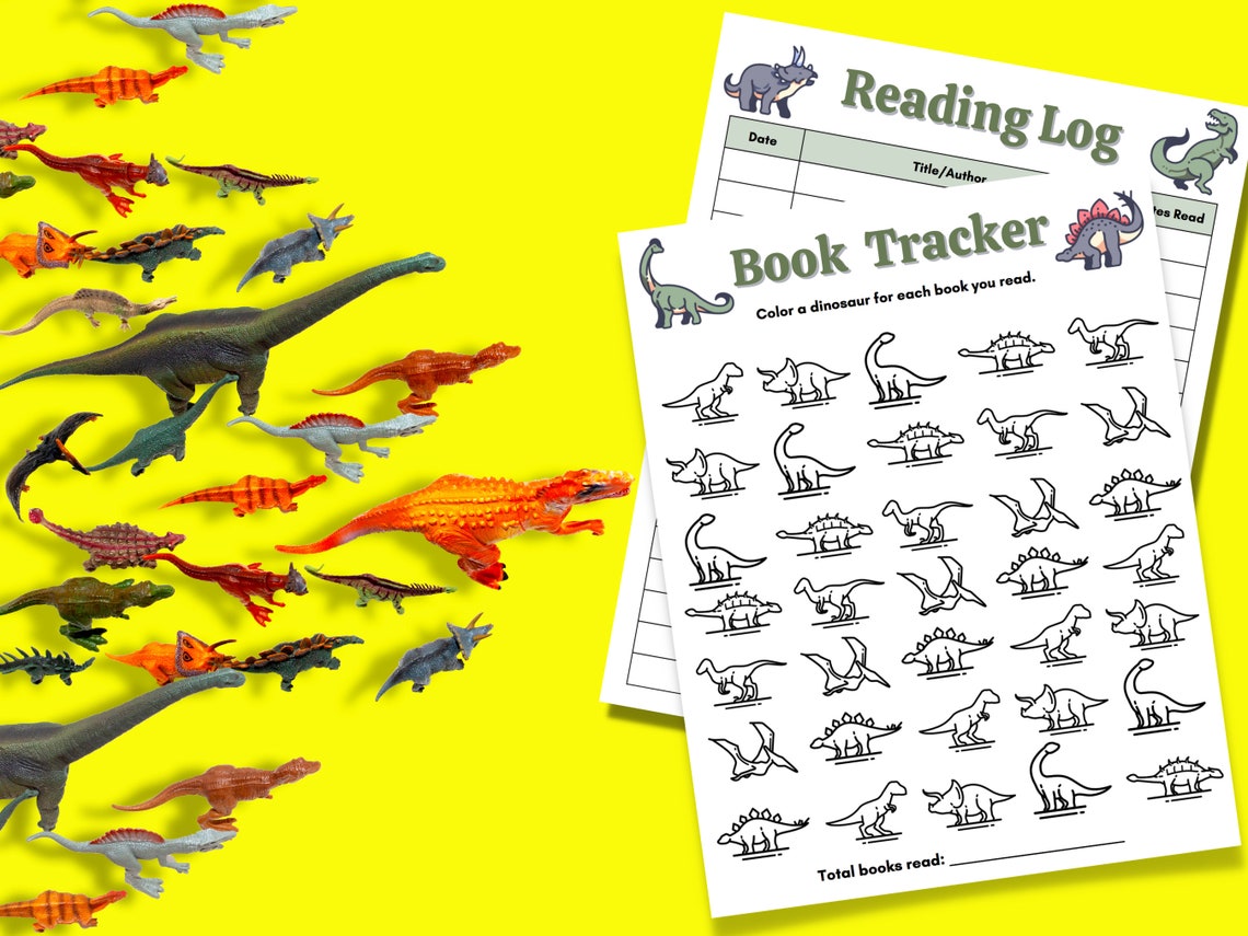 Dinosaur Reading Log | Kids Reading Log | Summer Reading Chart ...
