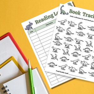 Dinosaur Reading Log | Kids Reading Log | Summer Reading Chart ...