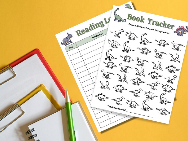 Dinosaur Reading Log | Kids Reading Log | Summer Reading Chart ...