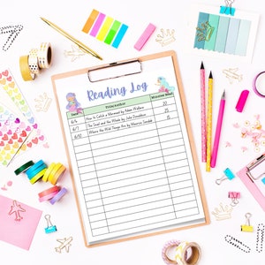 Mermaid Reading Log | Kids Reading Log | Summer Reading Tracker ...