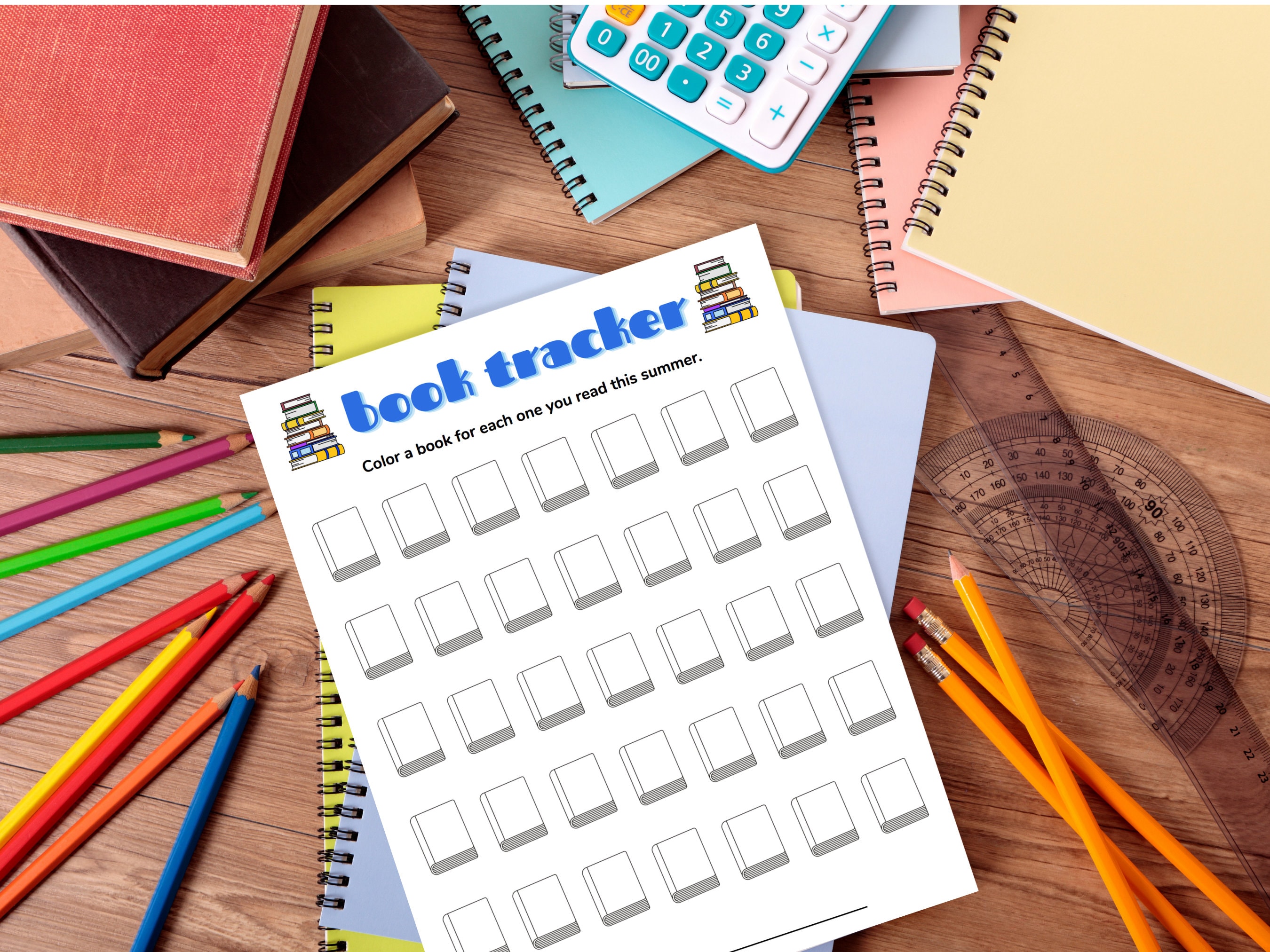 Reading Log Printable Kids Reading Log Summer Reading - Etsy