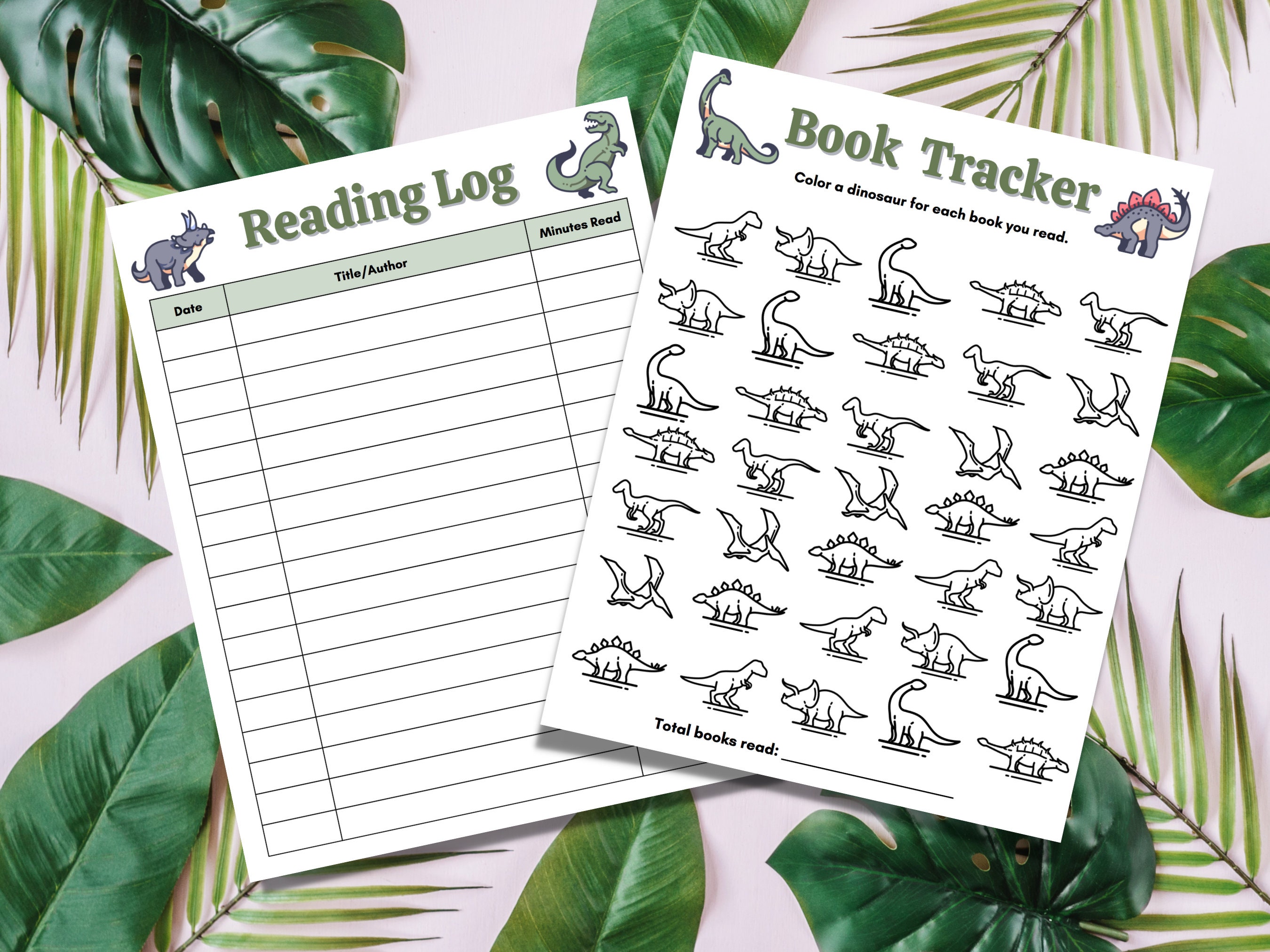 Dinosaur Reading Log | Kids Reading Log | Summer Reading Chart ...