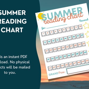 Sun Reading Chart | Summer Reading Reward Chart | Summer Reading Log ...