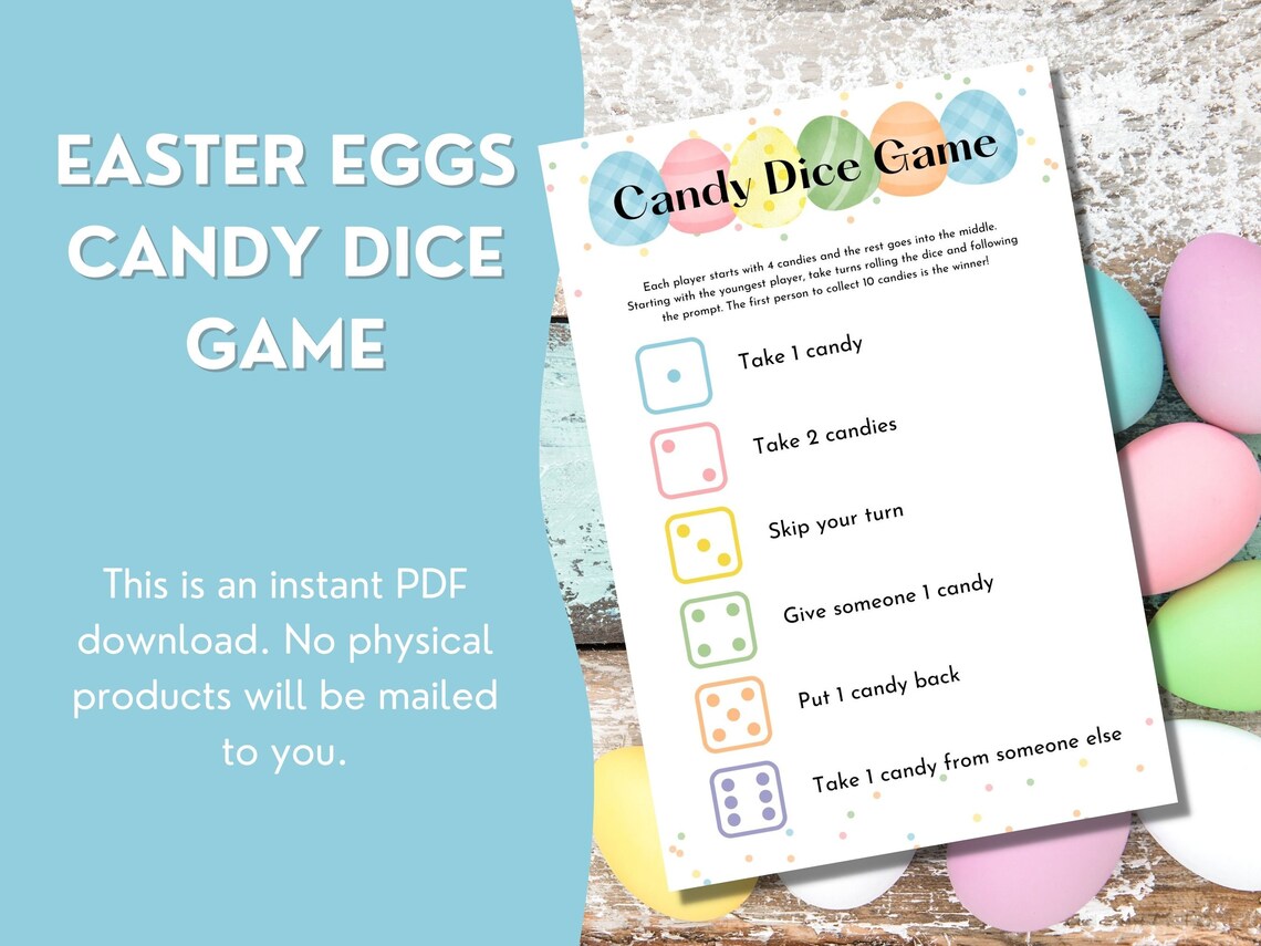 Candy Dice Game | Party Game | Kid's Party Game | Candy Game | Birthday ...