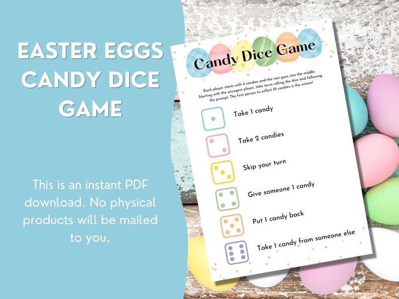 Candy Dice Game | Party Game | Kid's Party Game | Candy Game | Birthday ...