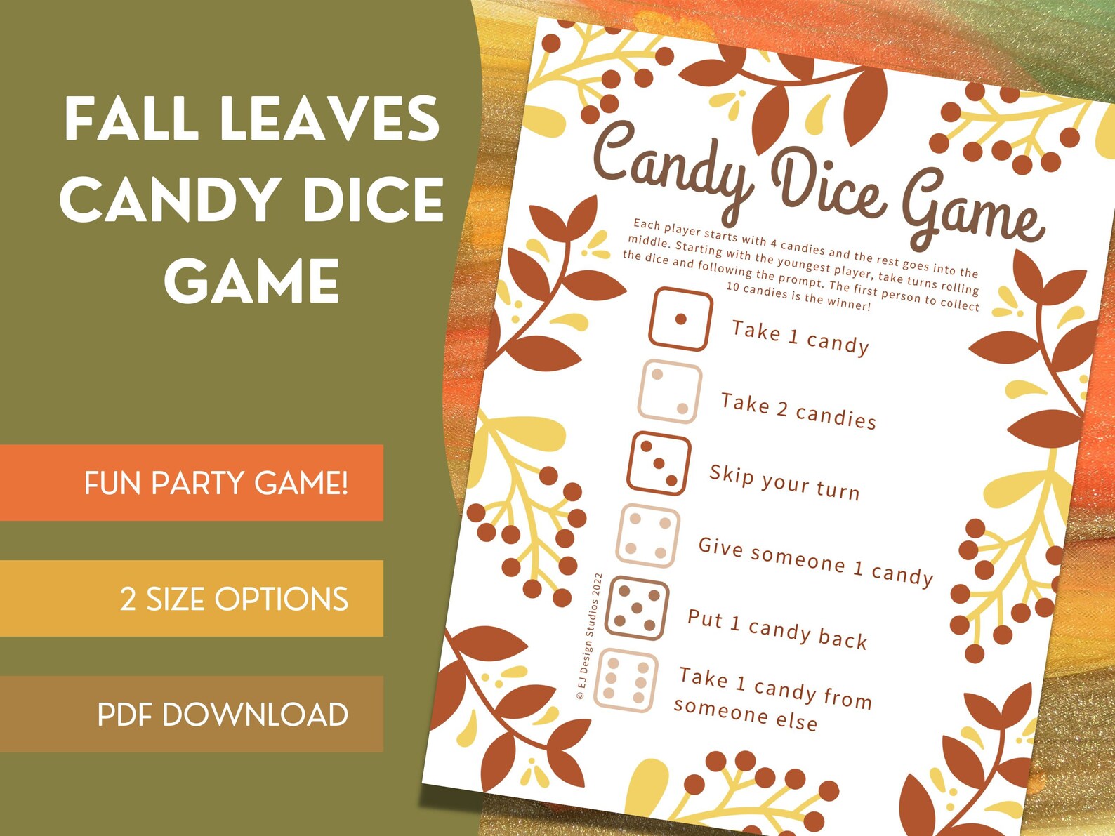 Candy Dice Game | Party Game | Kid's Party Game | Candy Game | Family ...