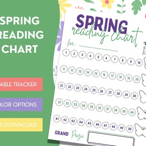 Spring Bird Reading Chart | Spring Reading Reward Chart | Spring ...