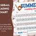 Summer Baseball Reading Chart | Reading Reward Chart | Summer Reading ...