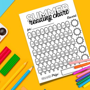 Summer Ice Pop Reading Chart | Reading Reward Chart | Summer Reading ...