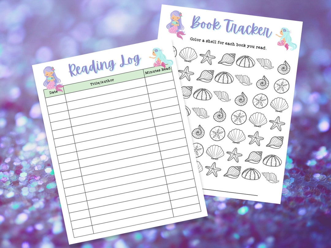 Mermaid Reading Log | Kids Reading Log | Summer Reading Tracker ...