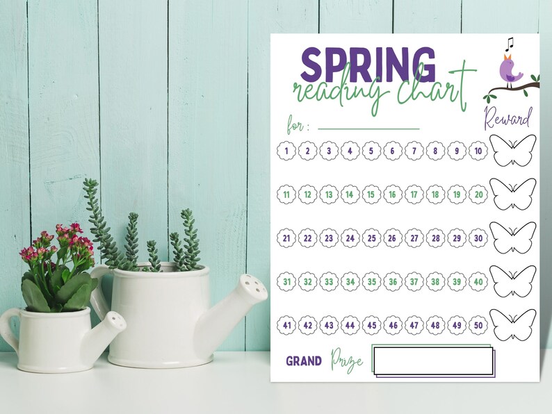 Four Seasons Reading Charts | Reading Reward Chart | Seasonal Reading ...