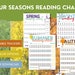 Four Seasons Reading Charts Reading Reward Chart Seasonal Reading Log ...