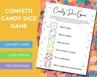 Candy Dice Game | Party Game | Kid's Party Game | Candy Game | Birthday ...