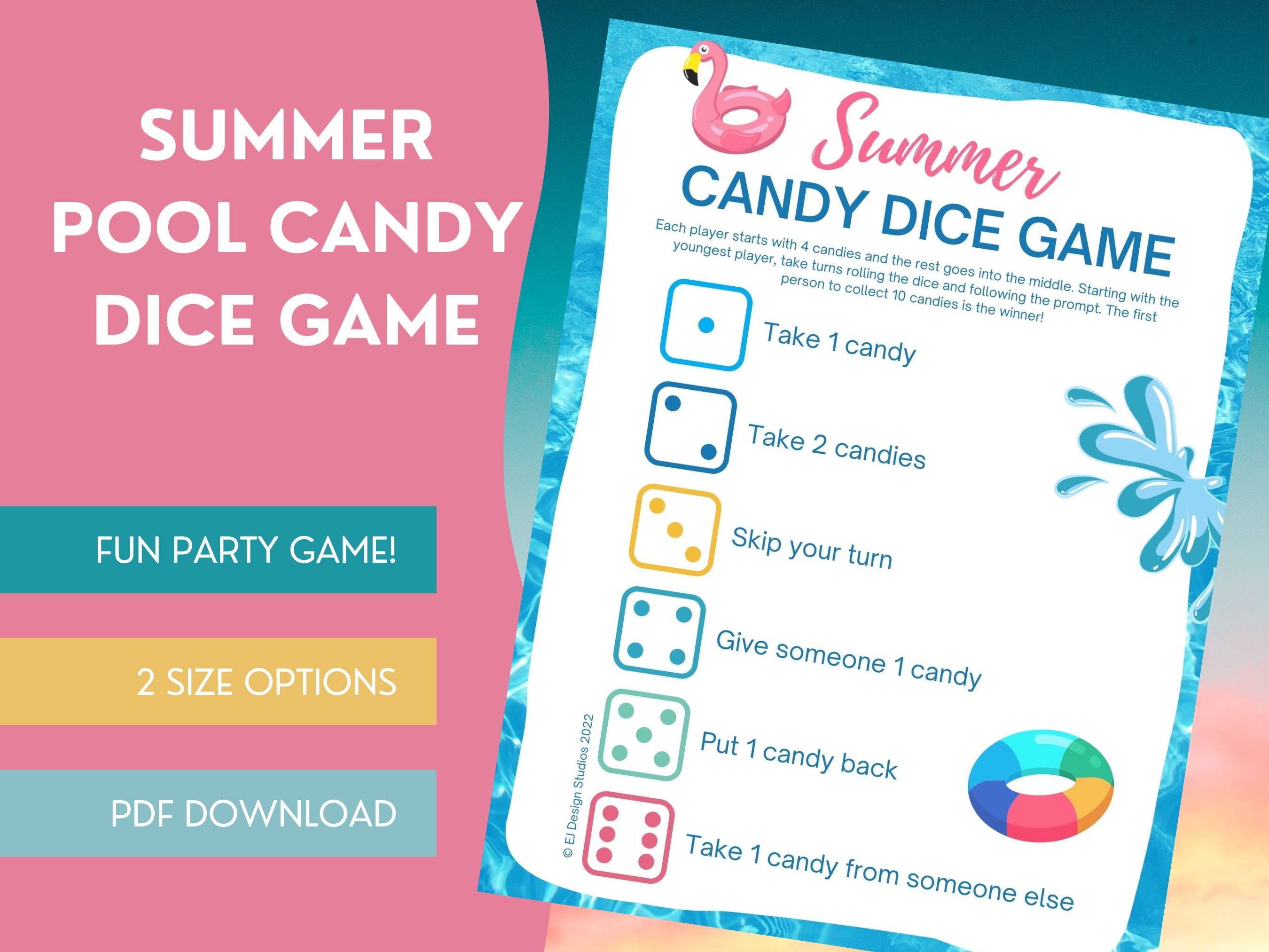 Candy Dice Game | Party Game | Kid's Party Game | Candy Game | Birthday ...