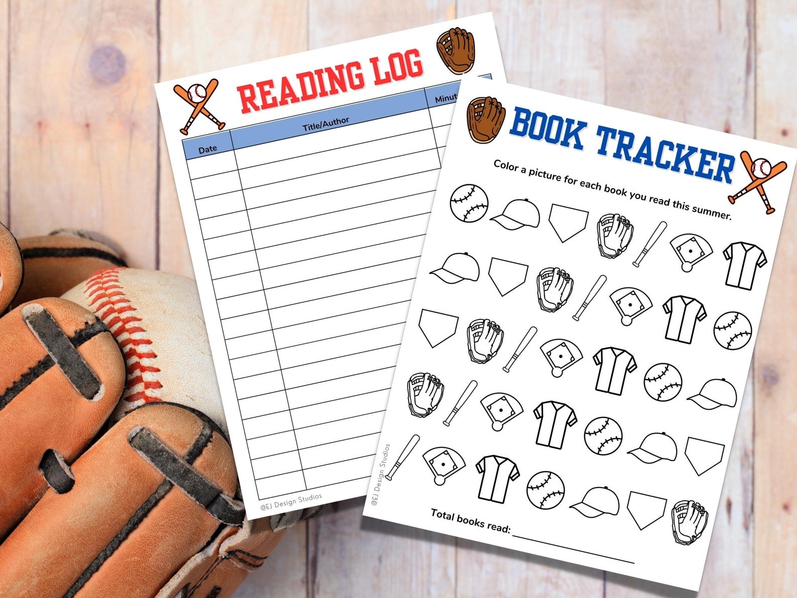 Baseball Reading Log | Kids Reading Log | Summer Reading Chart ...