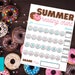 Summer Donut Reading Chart | Reading Reward Chart | Summer Reading Log ...