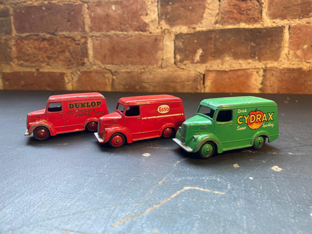 1950s Dinky Trojan Van Dunlop ESSO Cydrax Diecast Vintage Toy ...