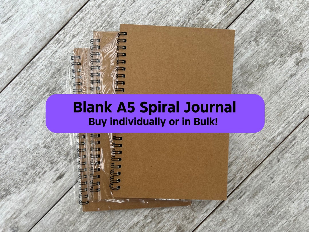 Blank Tan Notebook Soft Cover Journal for DIY Writing Book Bulk Travel ...