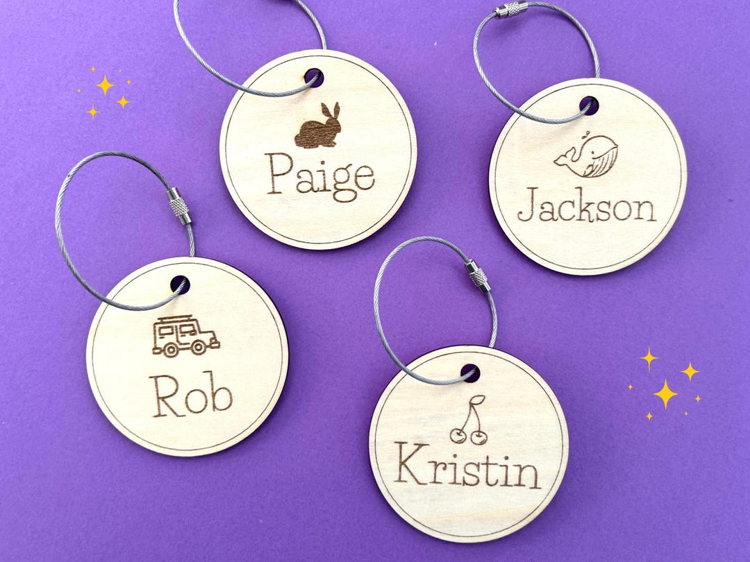 Custom Student Bag Tag for Backpack Keychain Name School Gift for Kid ...