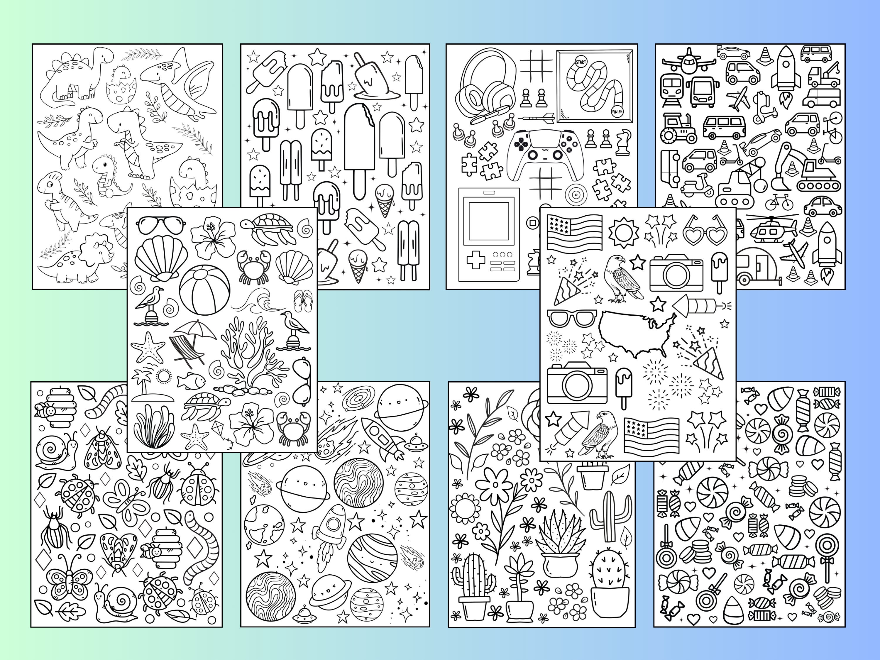 Coloring Pages for Kids PDF Instant Download Fine Motor Skills Fine ...