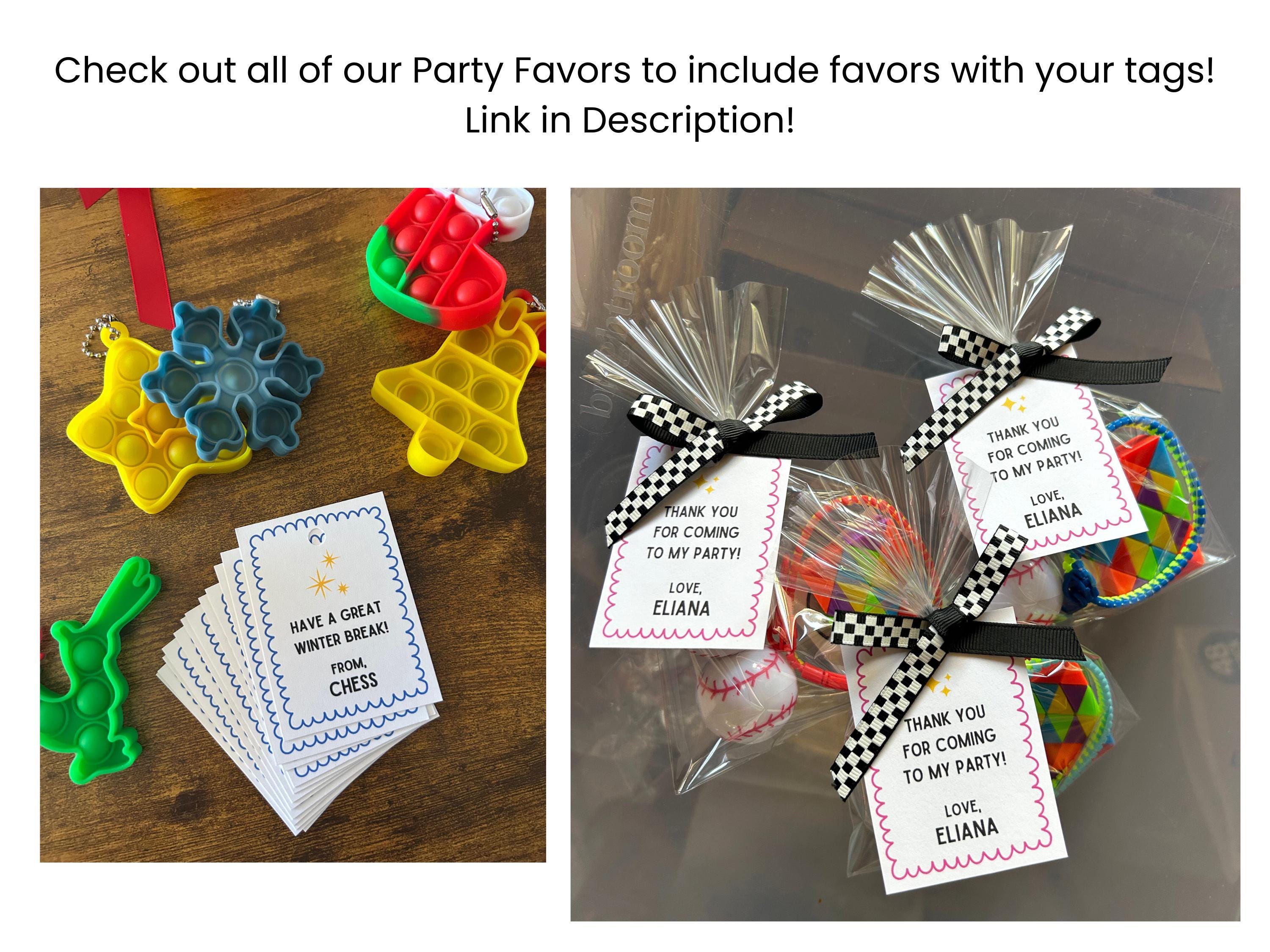 Add a Custom Gift Tag to Your Party Favor - Etsy