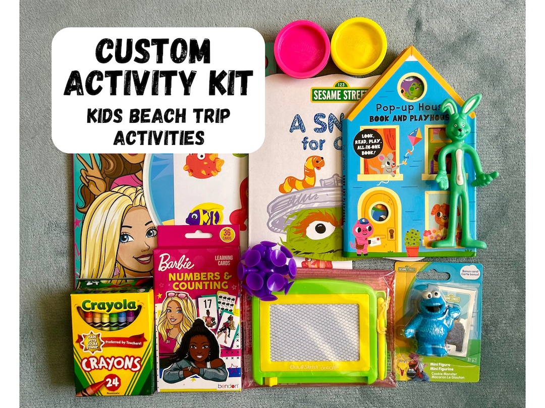 Airplane Travel Activity Bag for Kids Portable Plane Toys for Kids on ...